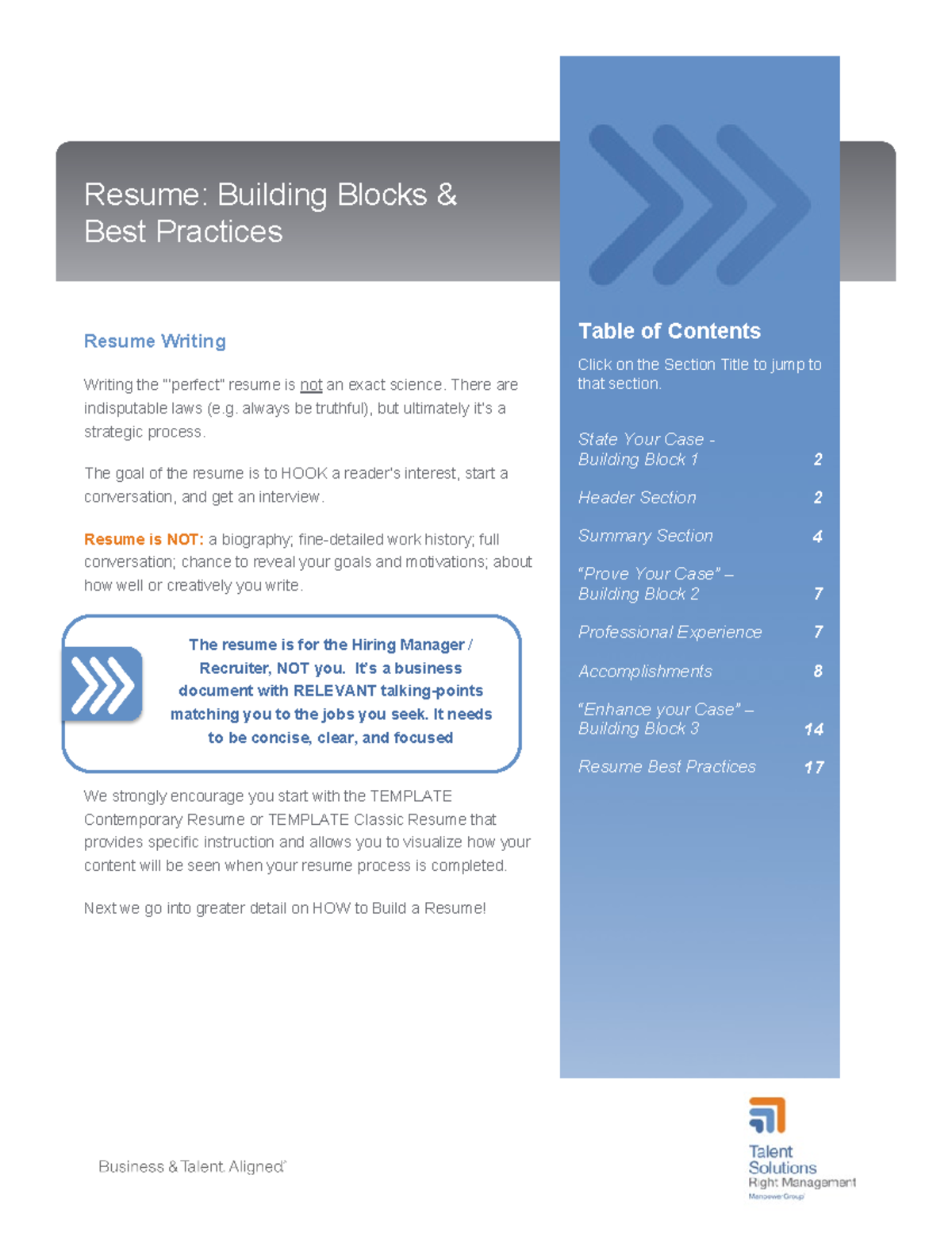 Resume+Building+Blocks - Resume: Building Blocks & Best Practices ...