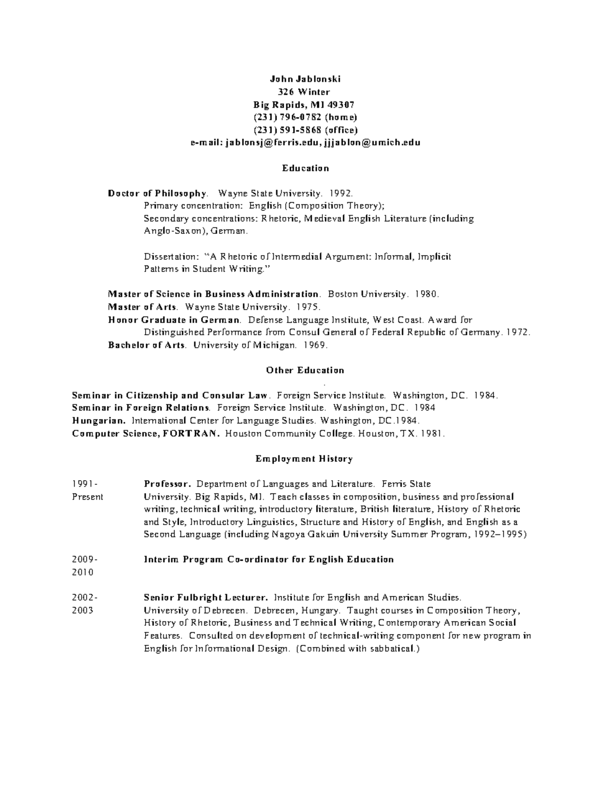 Kipdf - power point - John Jablonski 326 Winter Big Rapids, MI 49307 ...