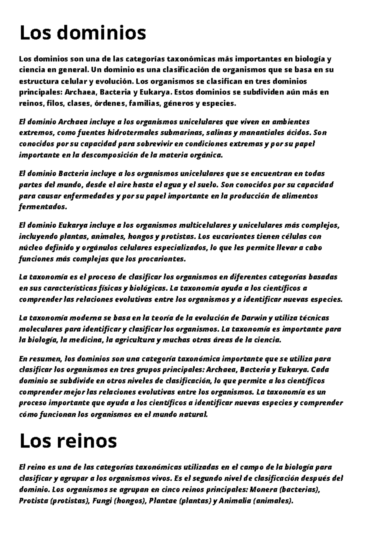 Los dominios - Los dominios Los dominios son una de las categorías ...