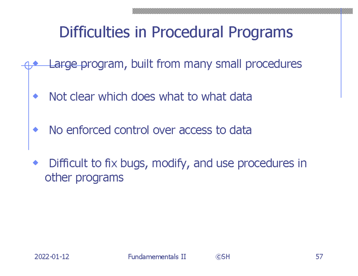 Cs2620lect S 22L3 L4 - lecture slides chapter 3 and 4 Object-oriented ...