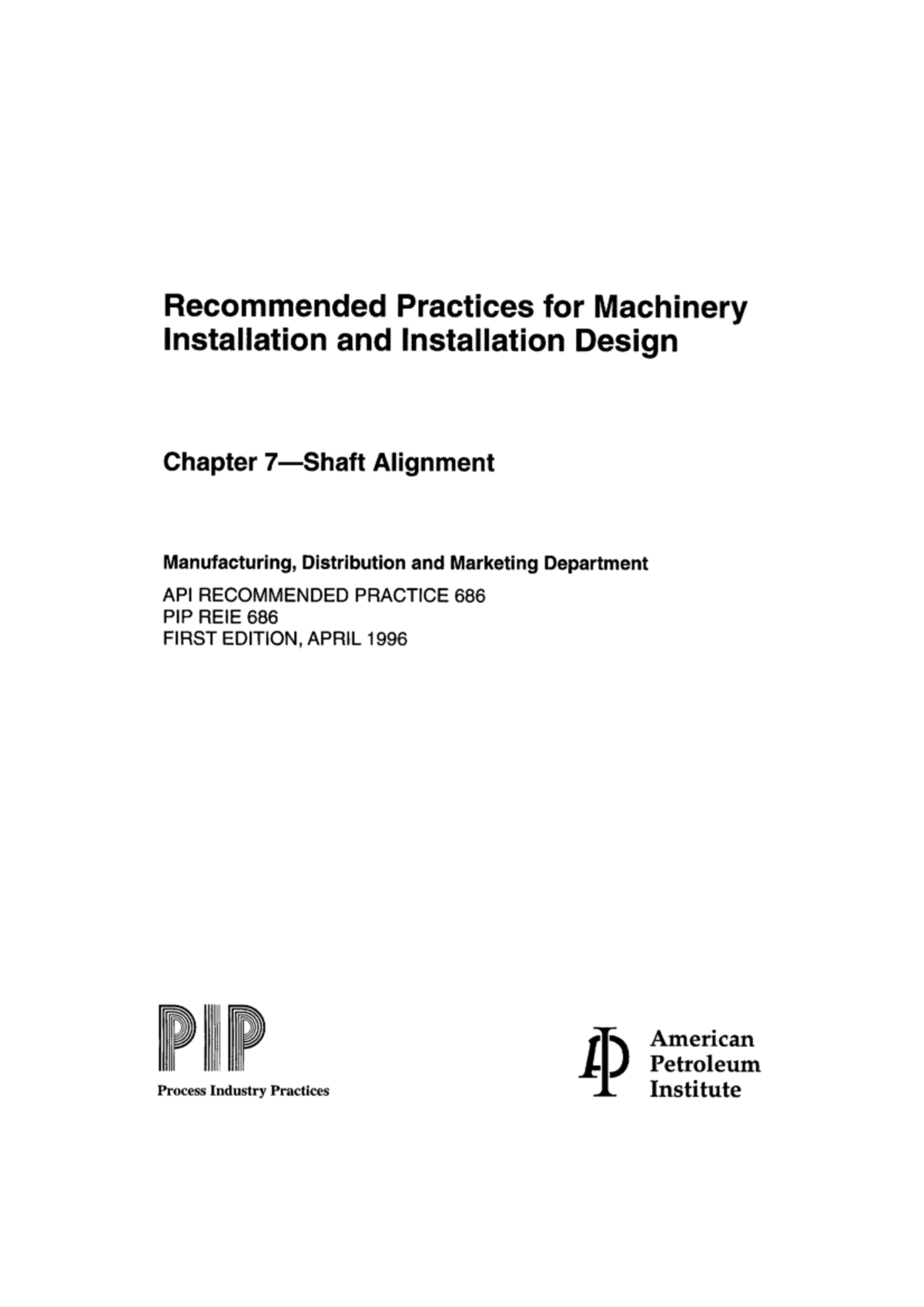 51324939 API 686 shaft alignment - Recommended Practices for Machinery ...