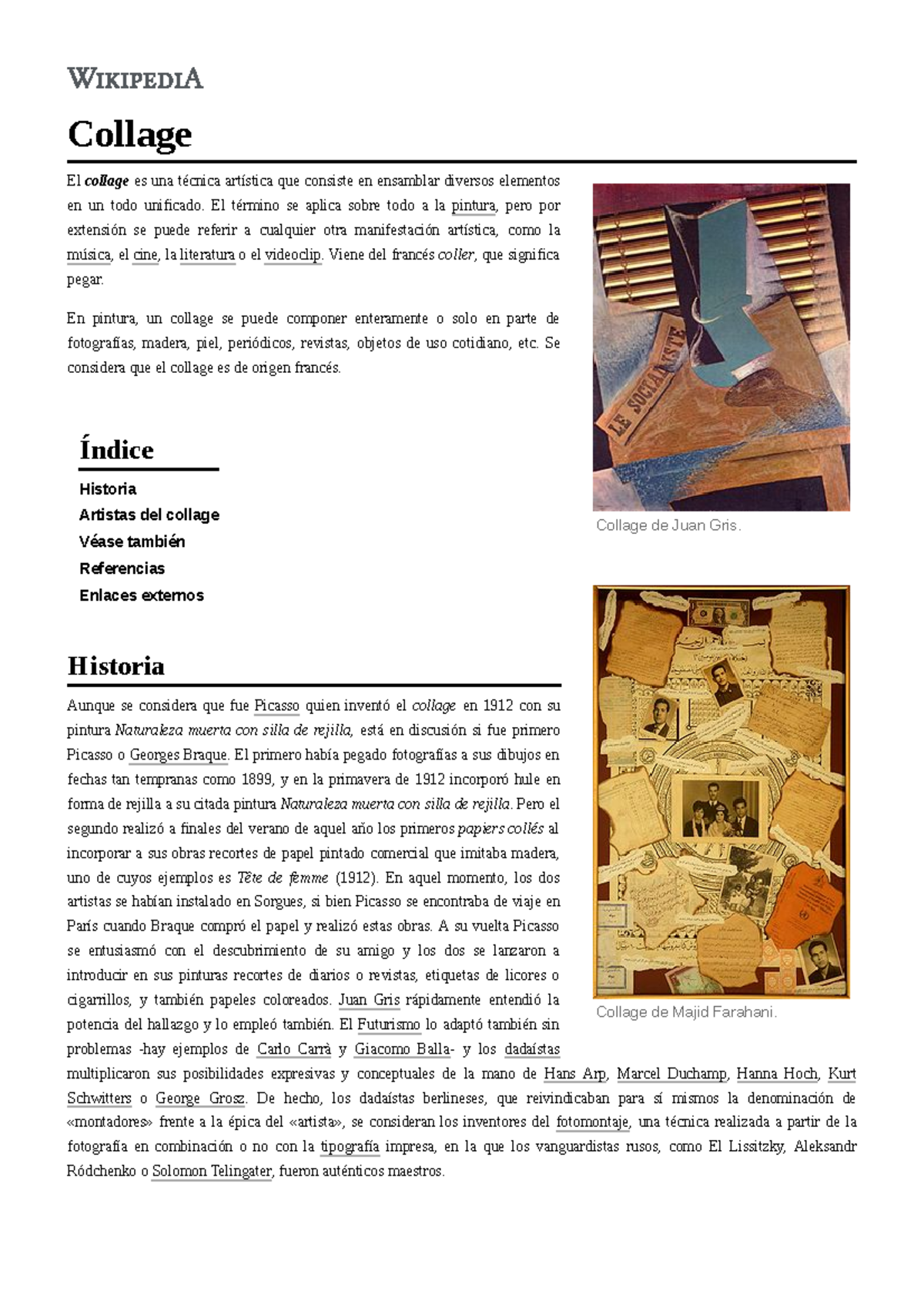 U1 pp 24 collage - Adcxd - Collage El collage es una técnica artística ...