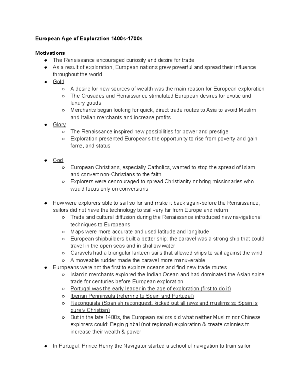 European Age of Exploration 4 - Studocu