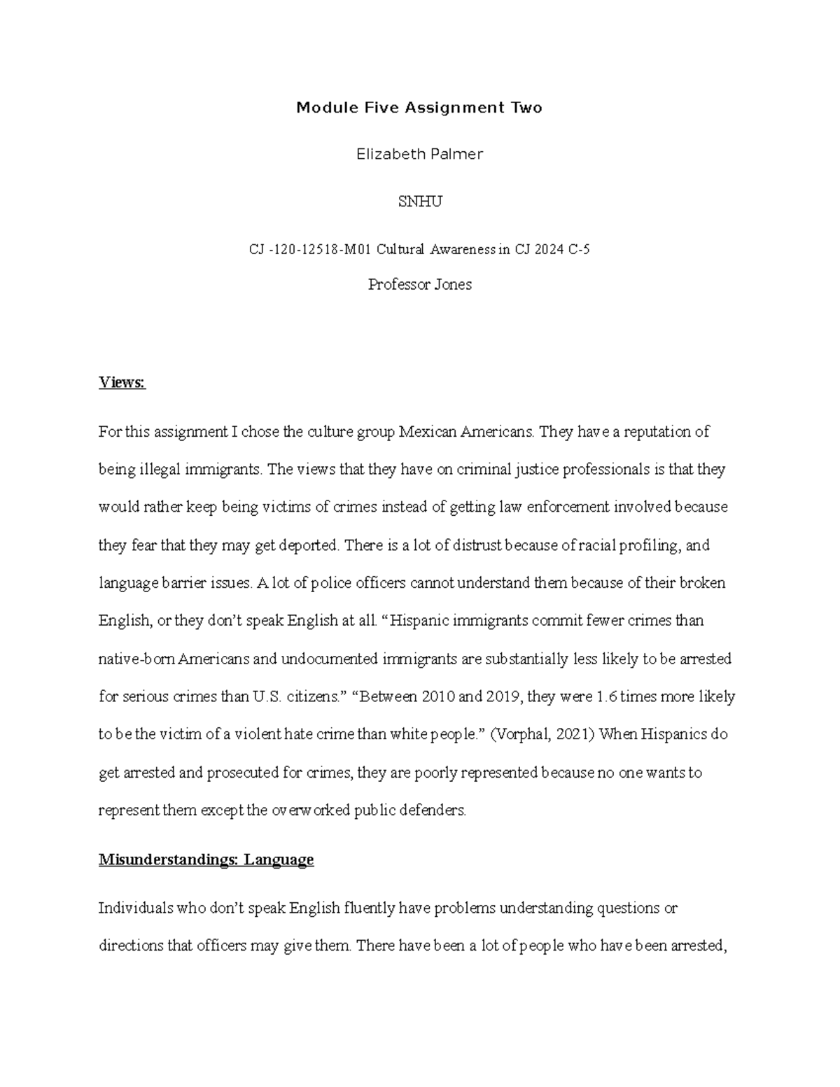 Module 5 Assignment 2 - Module Five Assignment Two Elizabeth Palmer ...