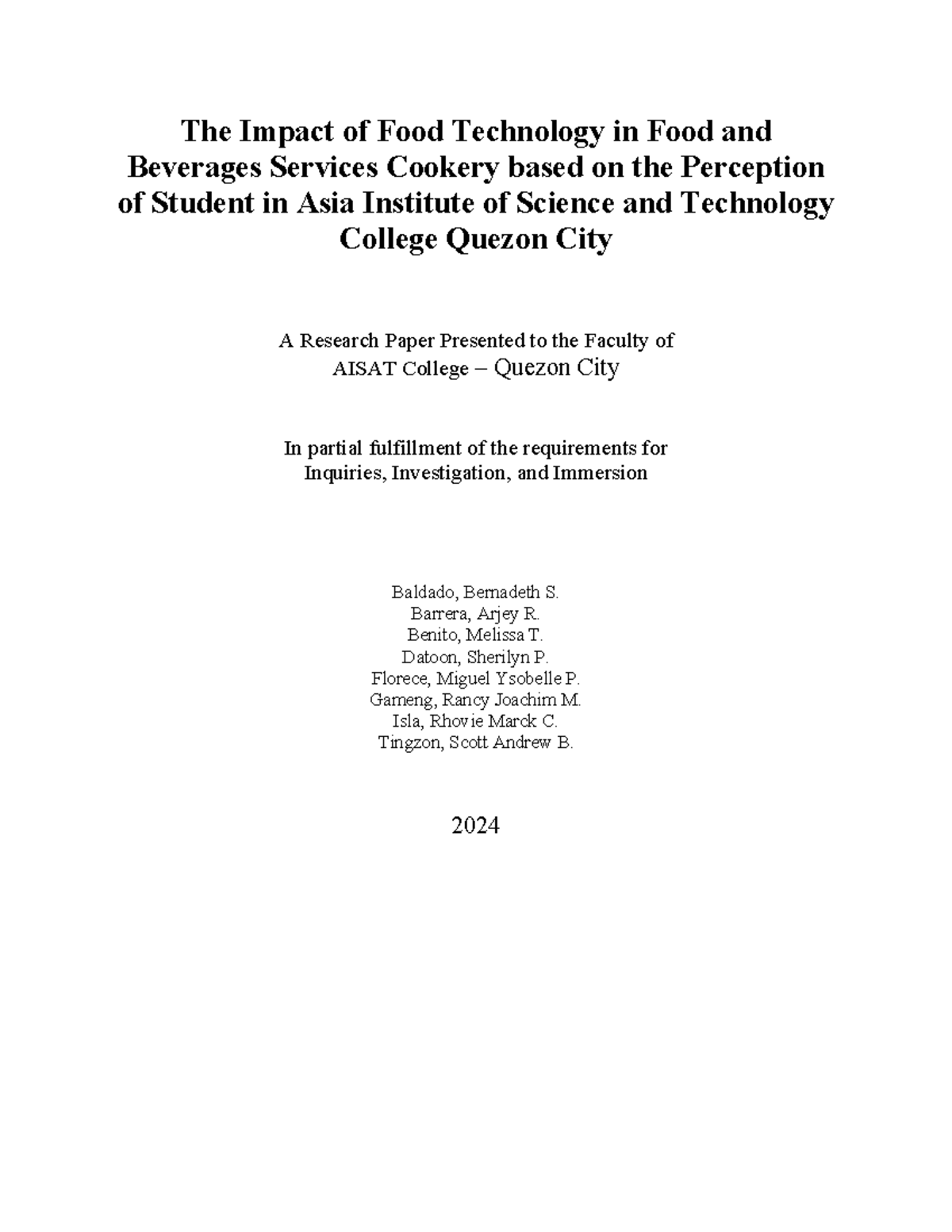 Foodtechnology - a,jsd - The Impact of Food Technology in Food and ...