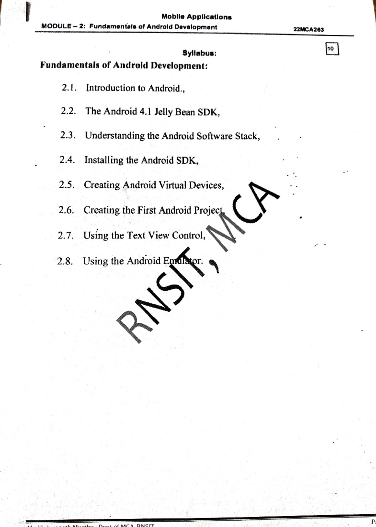 Module-2 MAD - qwdx - Moblle Appllcations MODULE-2: Fundamentals of Androld Development Syllabus ...