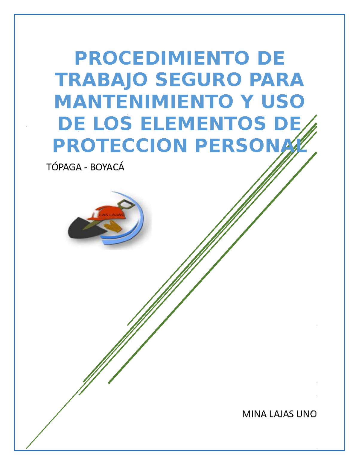 PTS USO Y Mantenimiento DE EPP - PROCEDIMIENTO DE TRABAJO SEGURO PARA MANTENIMIENTO Y USO DE LOS ...