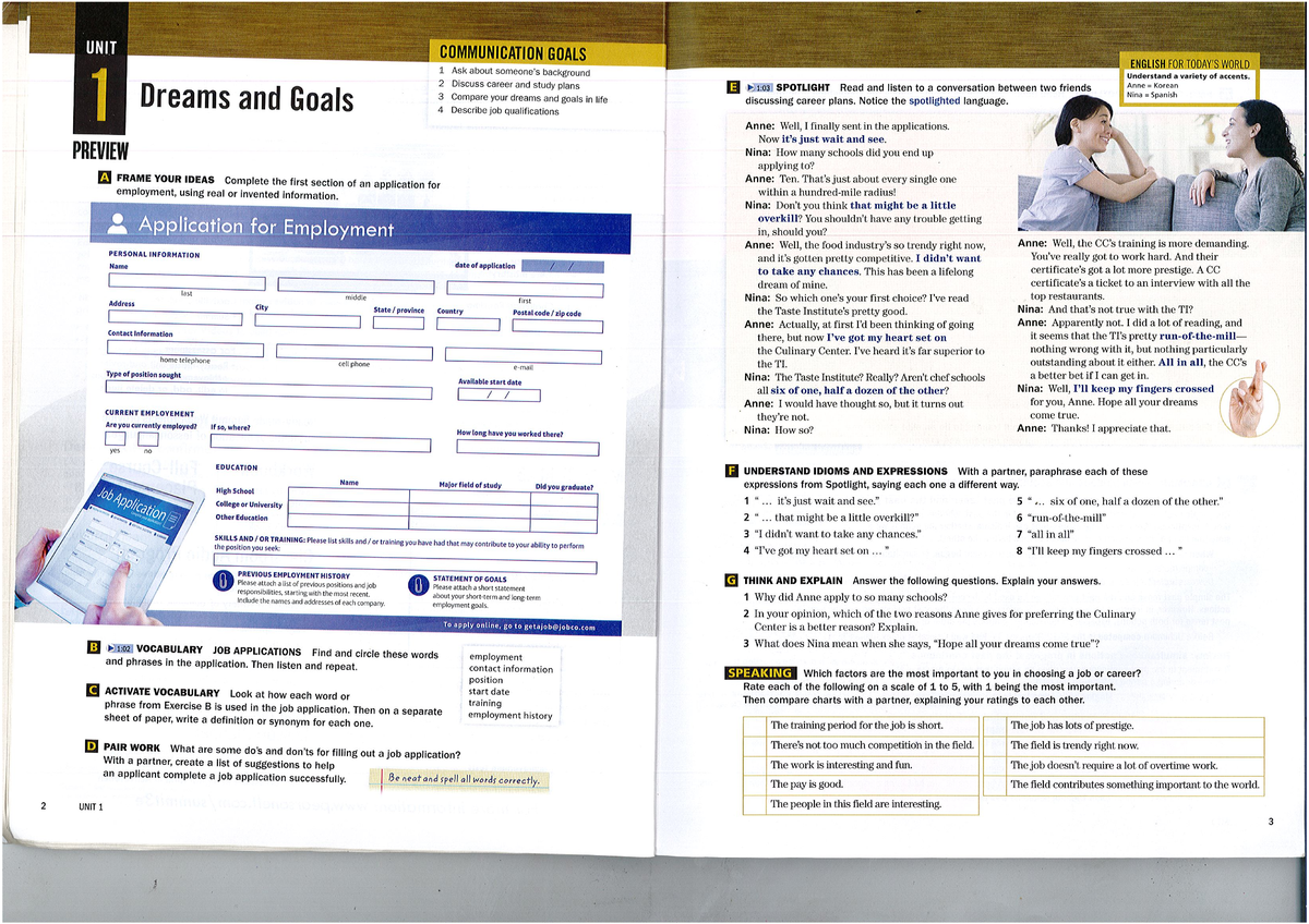 Summit 2 Sb Unit1 2 Fpt University Can Tho Summit 1 Studocu