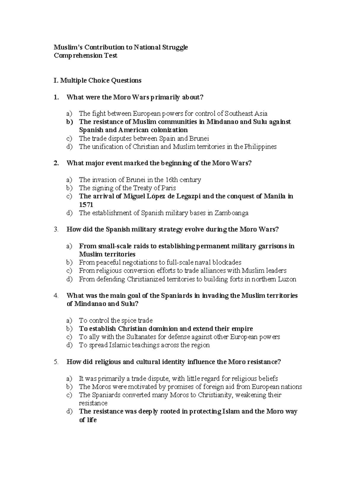 Muslim History - Muslim’s Contribution to National Struggle ...