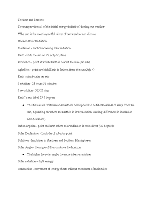 Topic 1 - Weather and Climate Data - LECTURE NOTES Topic 1: Weather and ...
