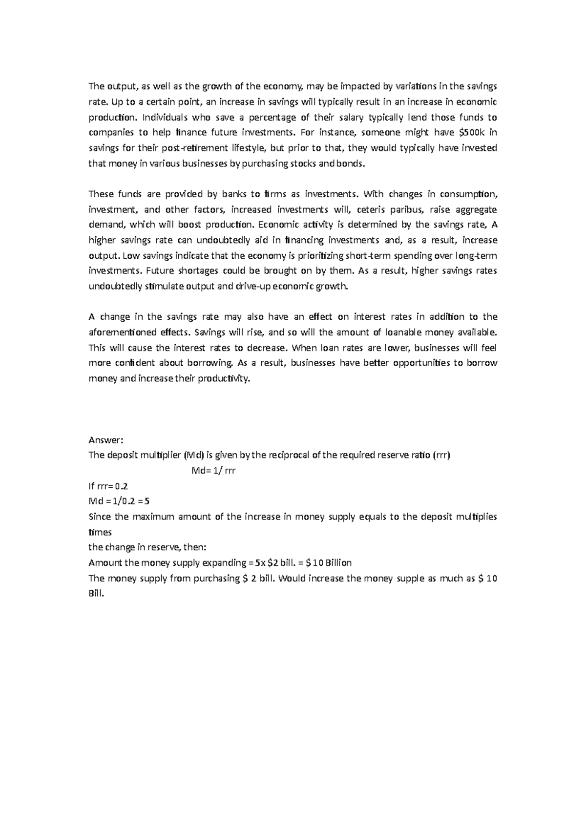 Learning Journal Unit 6 E - The output, as well as the growth of the ...