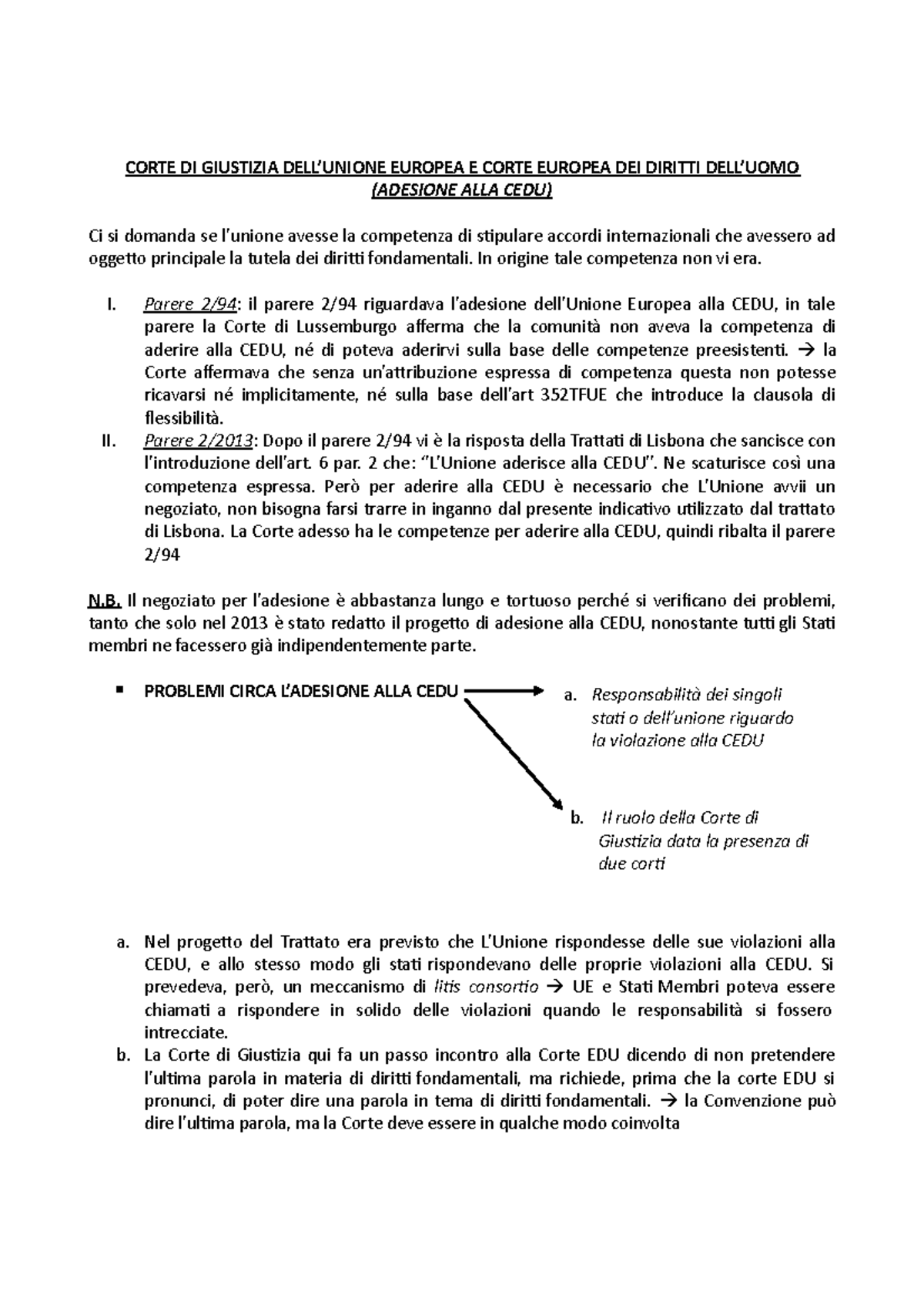 Lezione 7.1 - Cd G e Corte EDU - Adesione alla CEDU - CORTE DI ...