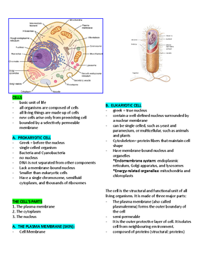 Chapter 3 - The Cell (Human Anatomy and Physiology 2nd Edition - Erin ...