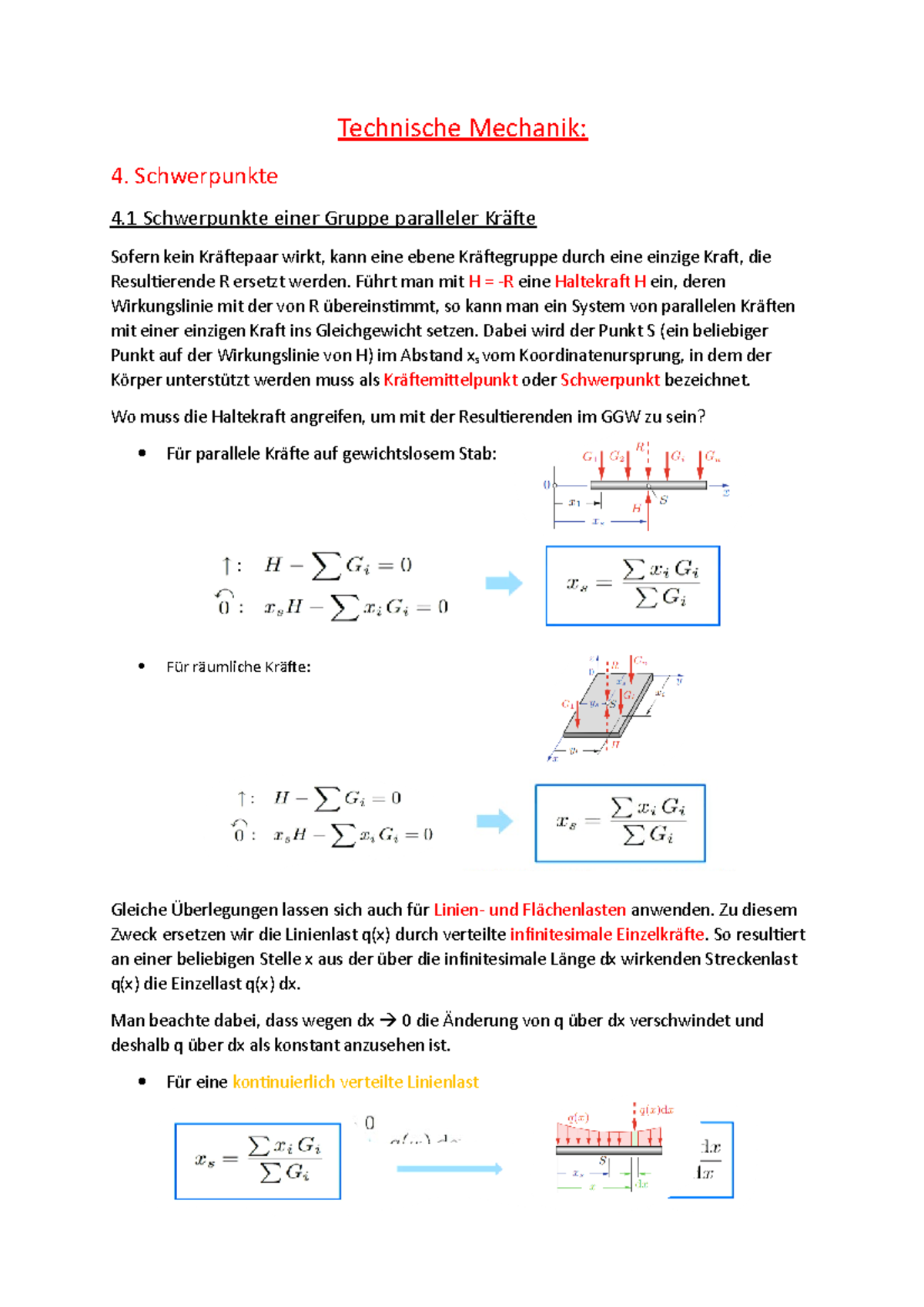 Massenmittelpunkt Berechnen