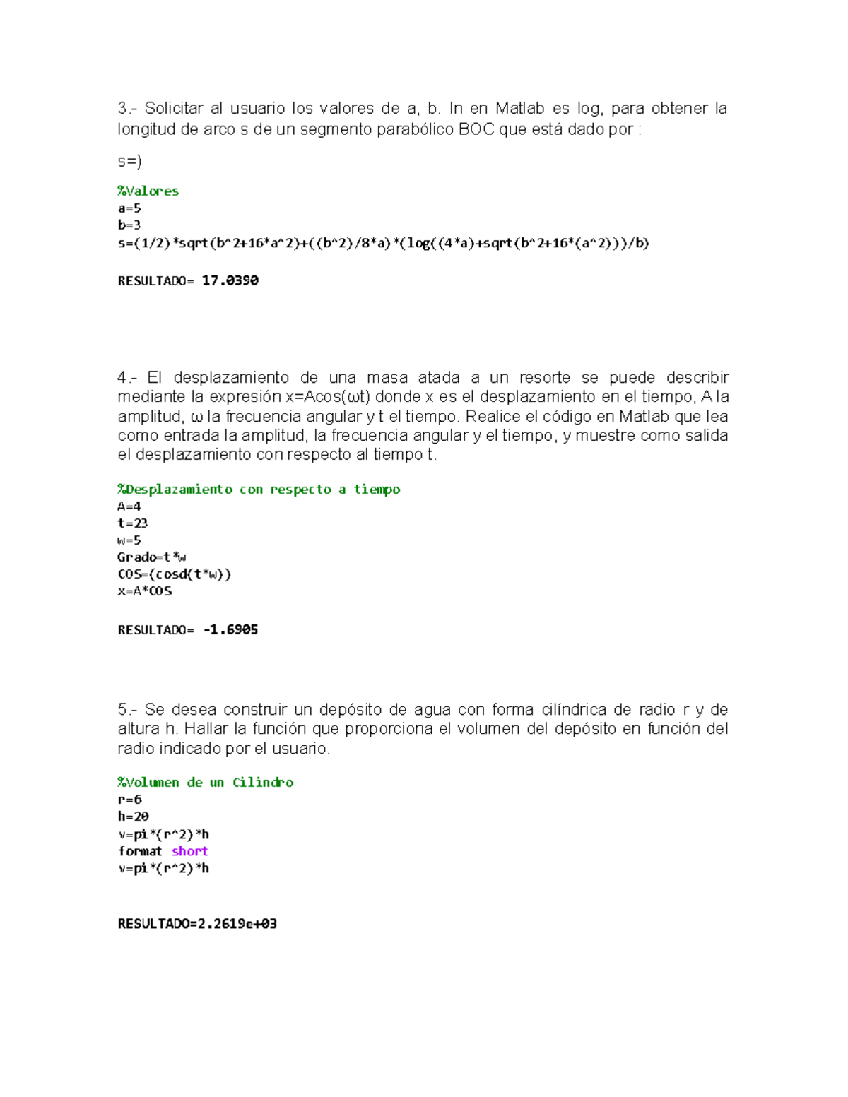 Ejercicios 43,4,5 - 3.- Solicitar al usuario los valores de a, b. In en ...