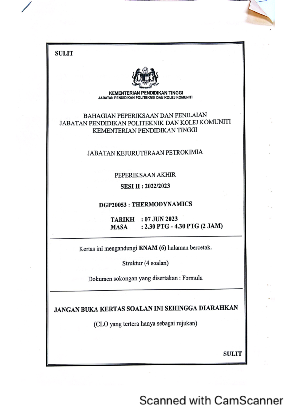 Sesi 2 2022 2023 - Noneee - Mechanical engineering loji - Studocu