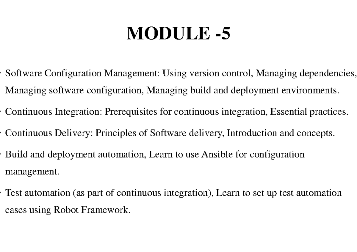 20MCA107 ASE Module 5 1 - Software Engineering - MODU Software ...