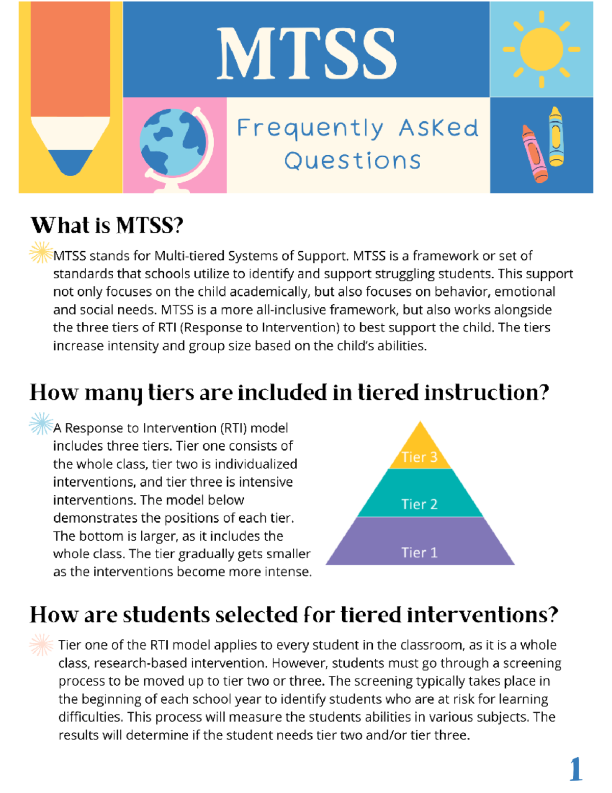 Understanding MTSS Assignment - SPU 316 - Studocu