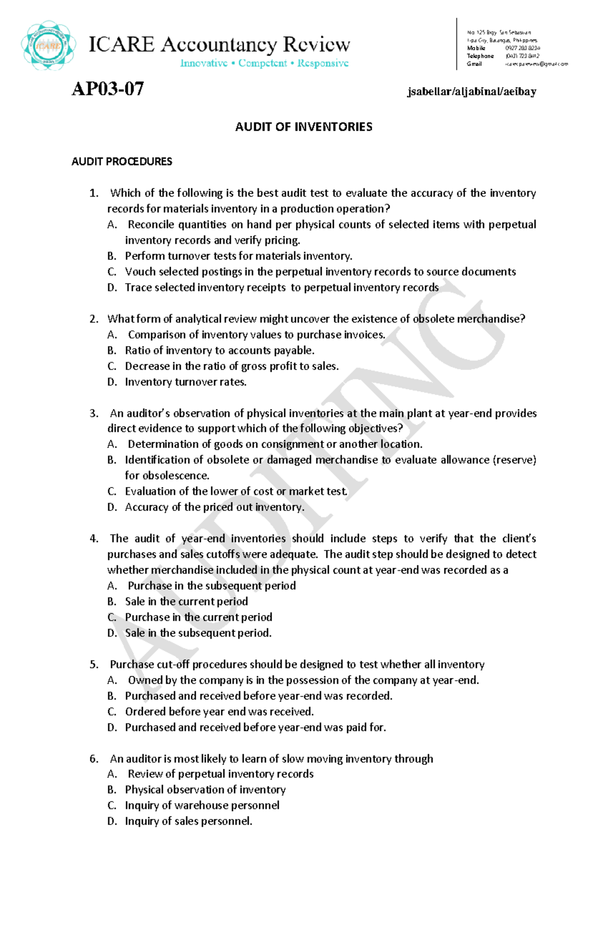 AP03-07-Audit-of-Inventories-part 1 - AP03-07 jsabellar/aljabinal ...