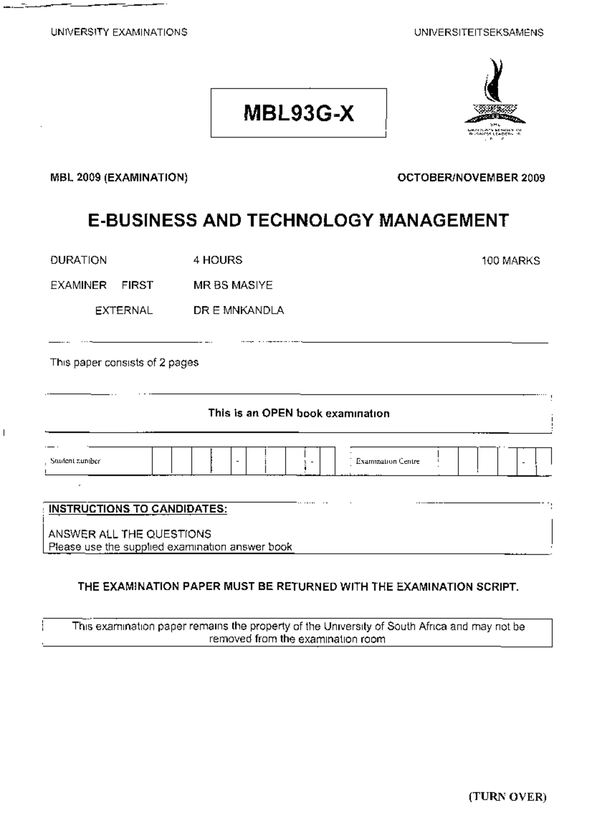Module Overview - MBL93CT for solving IT - MBL 923 - Studocu