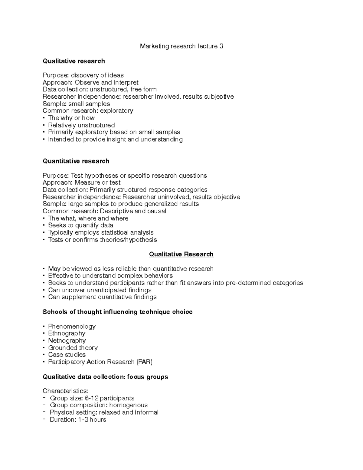 Marketing lecture 3 in depth notes - MKTG1002 - USyd - Studocu