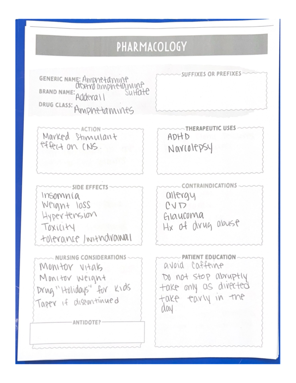 Neuro drug cards - NUR207 - Studocu
