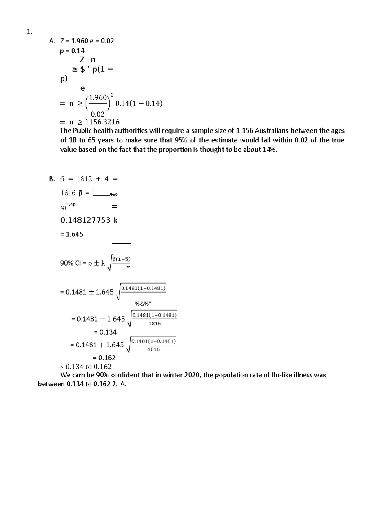 MAS183 - statistica data analysis assignment three for reference - 1. A ...