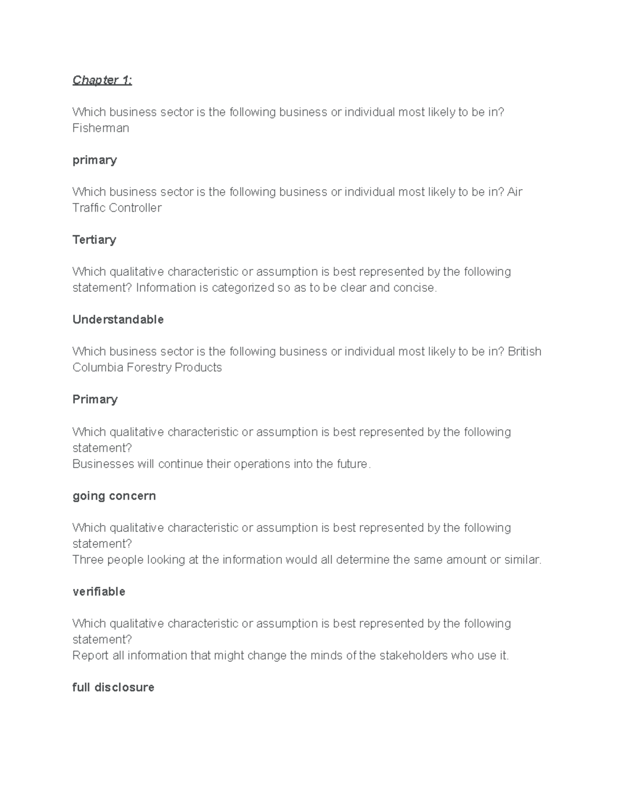 Acc100 exam - Hash’s shdhdhd shdhdhd hehddhd - Chapter 1: Which ...