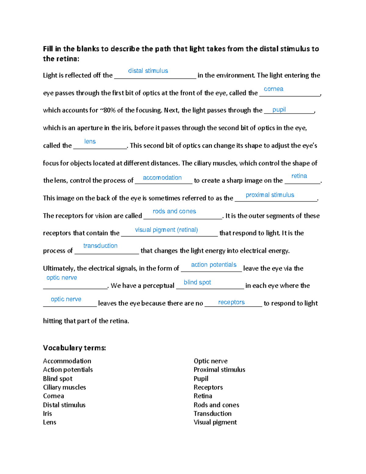 012423 Ch2 fill in - Fill in the blank practice - Fill in the blanks to ...