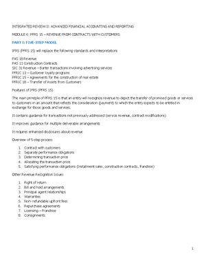 DA No. 1 2015 - Code provision - Accounting - Studocu