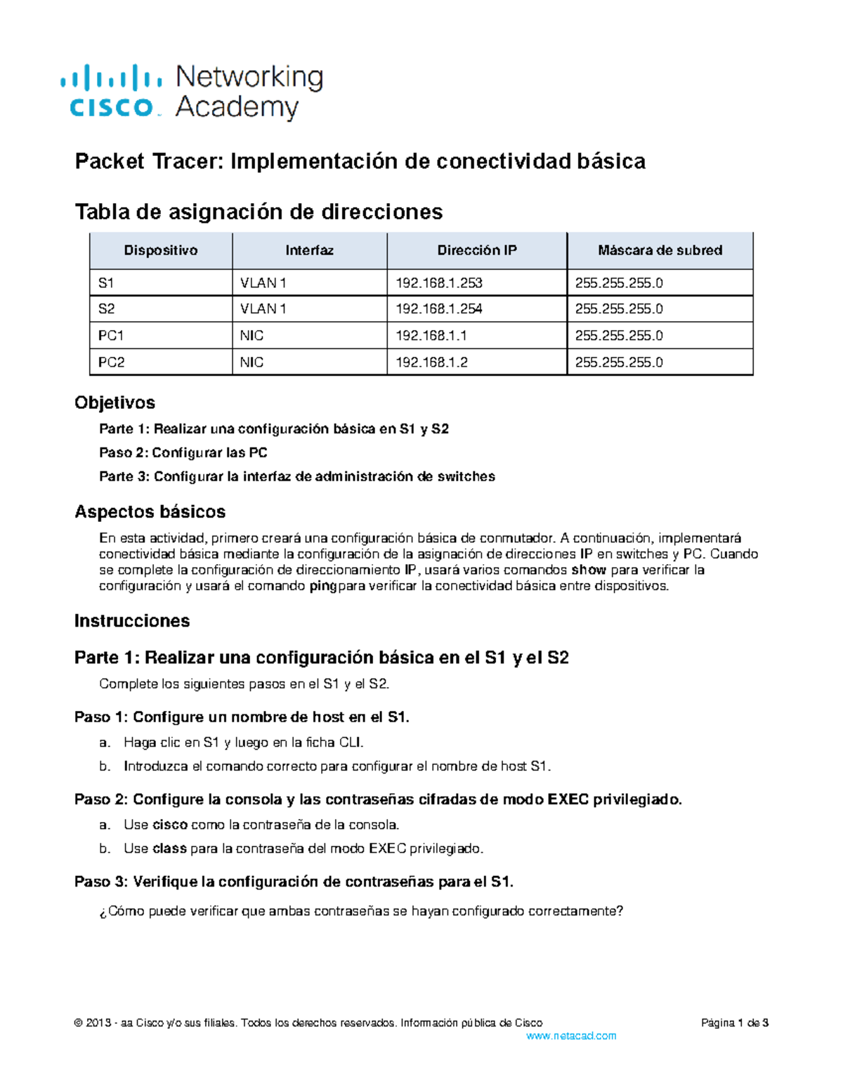 2.7.6-packet-tracer-implement-basic-connectivity es-XL - 2013 - aa ...