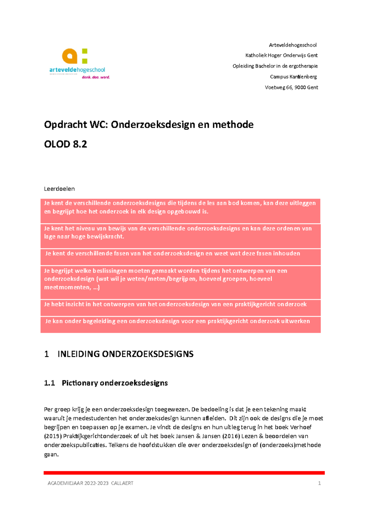 WCO onderzoeksvraag en design ingevuld Sjabloon - Opdracht WC ...
