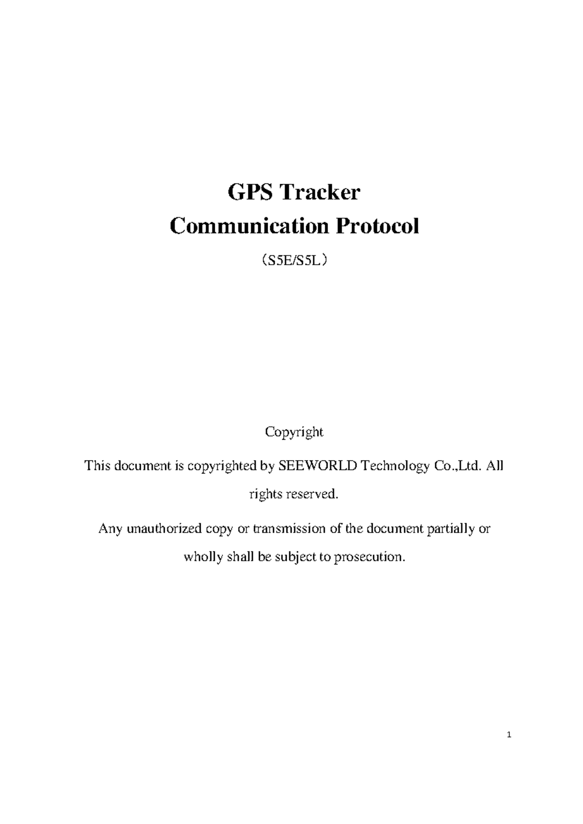 S5L protocol 191220 - s5l - GPS Tracker Communication Protocol （S5E/S5L ...