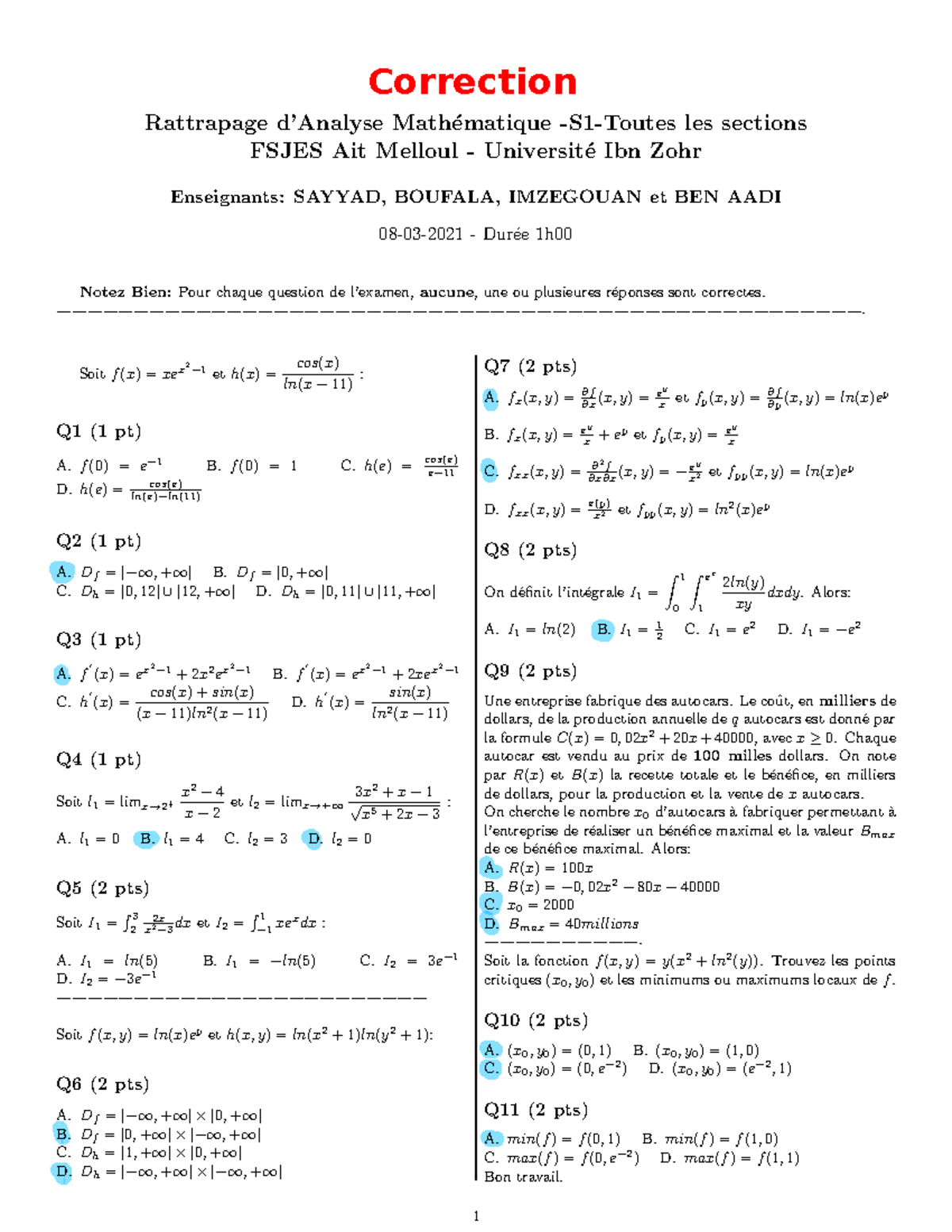831IBm Correction Ratt Ana Math 2021 - Rattrapage d’Analyse Math ...