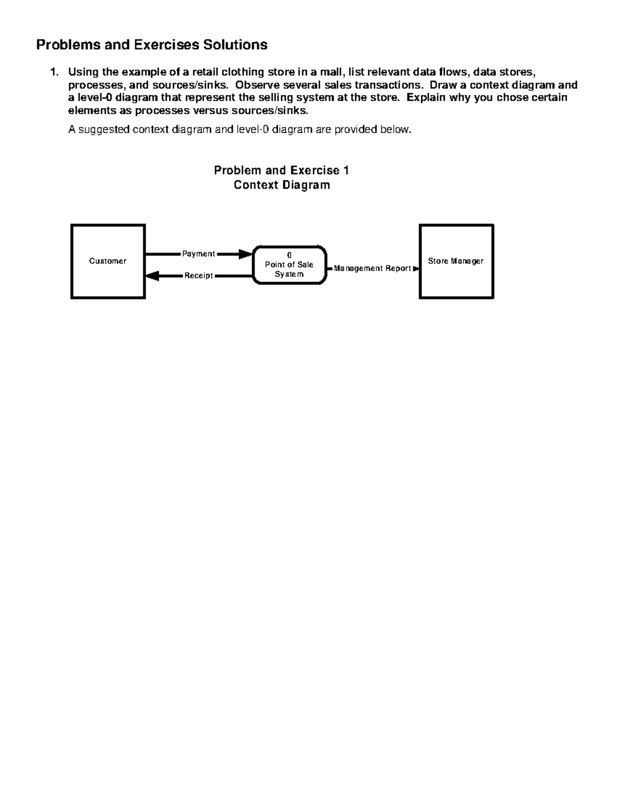 Dfd problems and exercises solutions - Problems and Exercises Solutions ...