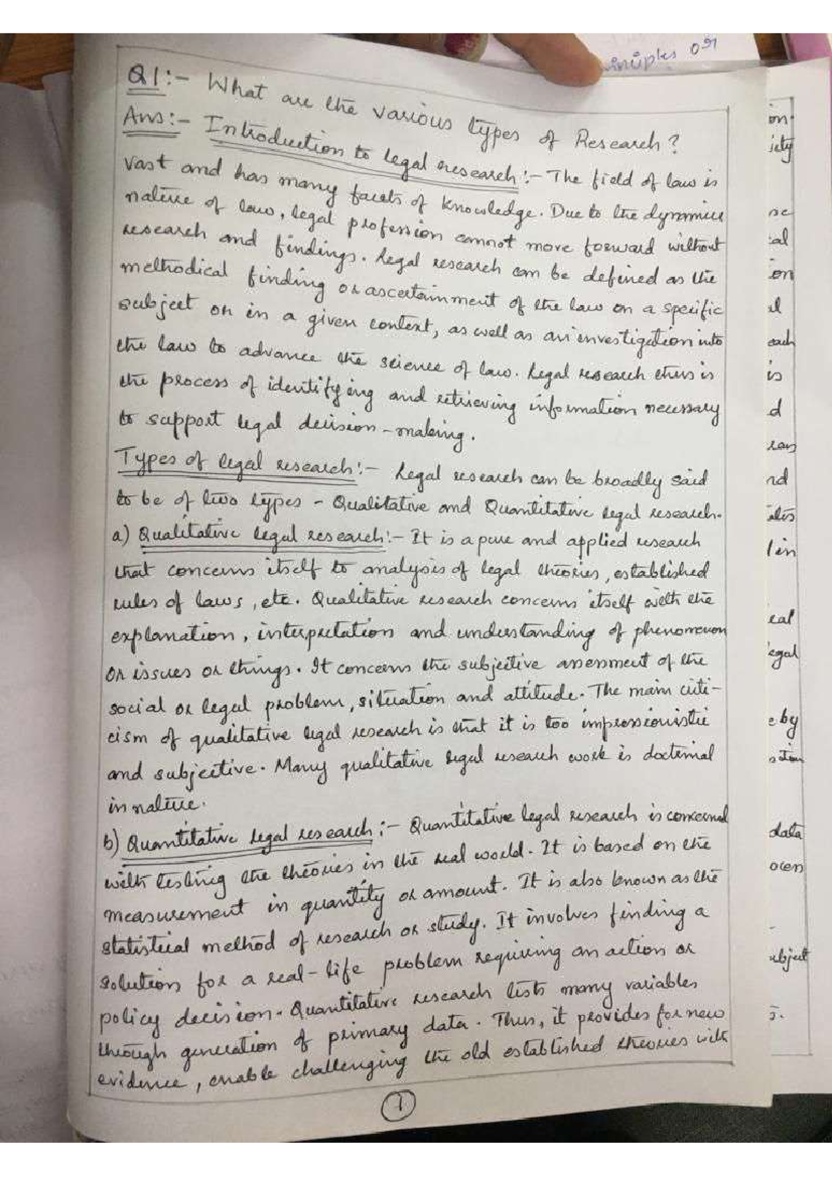Legal Research Methodology - Constitutional Law - Studocu