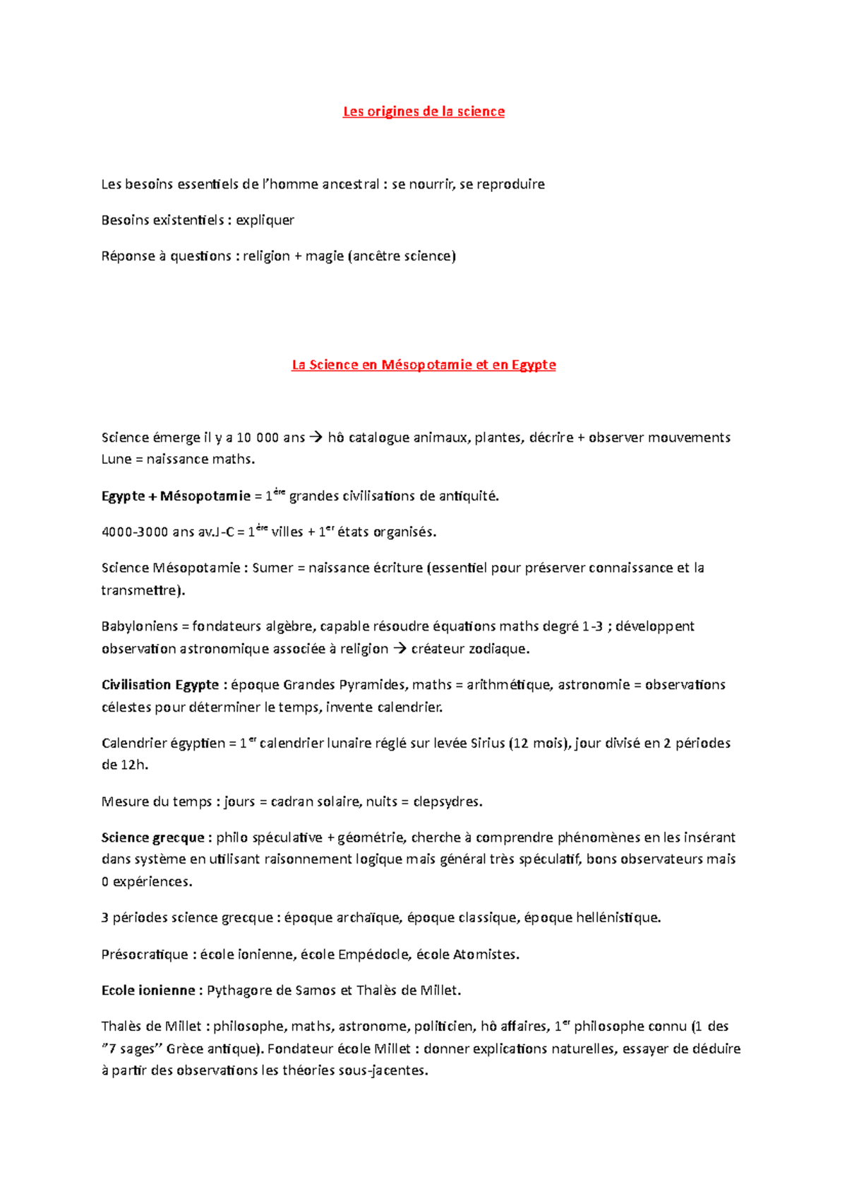 Les origines de la science - Egypte + Mésopotamie = 1ère grandes ...