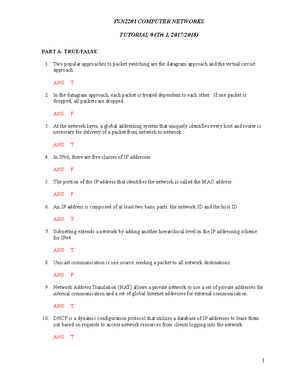 Lab 2 - fundamental of computer network - TCN2141 Computer Networks Lab ...