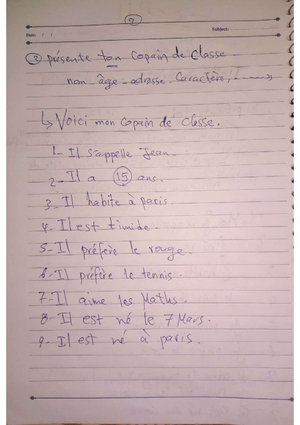 French (10) - FREN 301 - Studocu