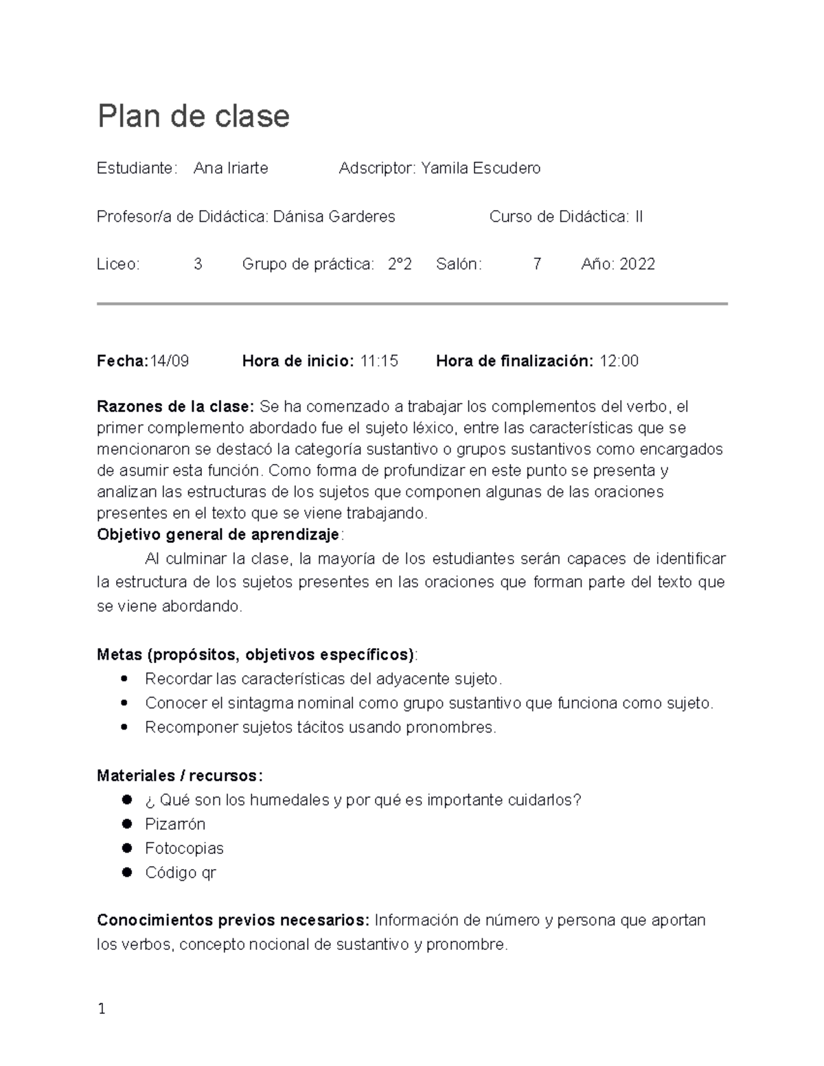 Tercera+visita - Secuencia didáctica sobre la estructura sujeto ...