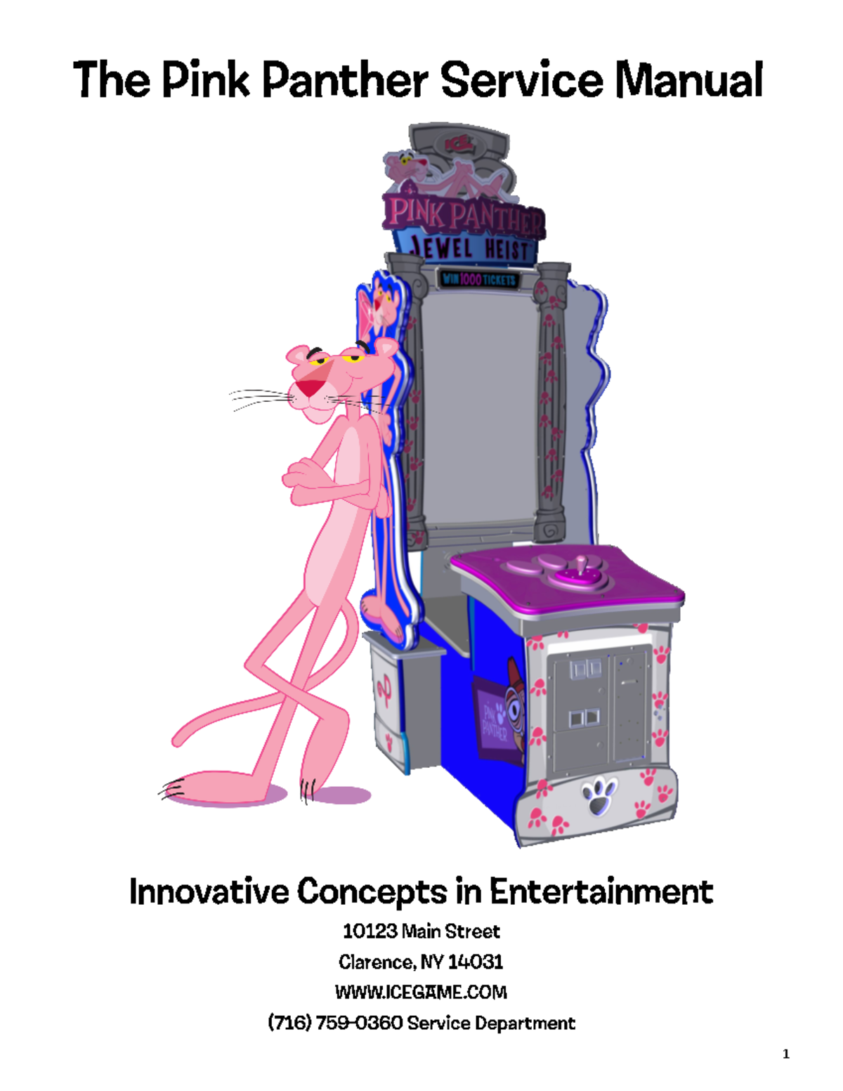 Pink Panther Manual English - 3 4 5 6- 11 12 Dercdesde Cabinet Setup ...