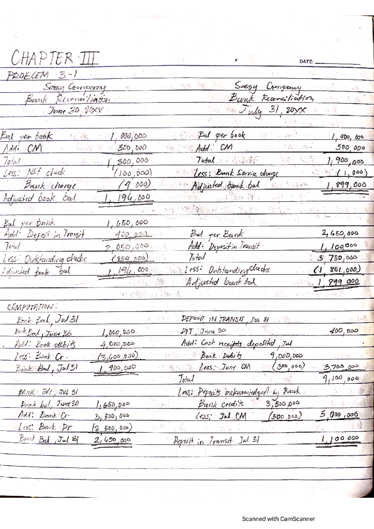 IA1 - Chapter 3 - Proof of cash - Accountancy - Studocu