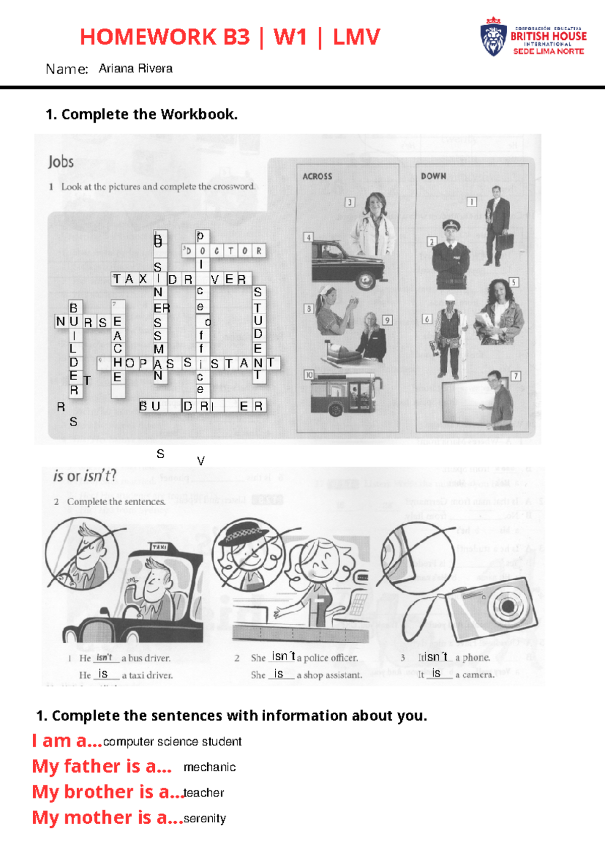 Homework WEEK 1 LMV - resolver - HOMEWORK B3 | W1 | LMV Name: 1 ...