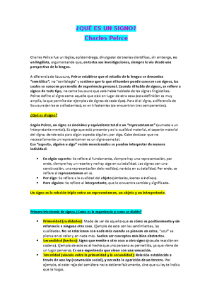 Resumen Icono, Indice Y Simbolo - RESUMEN: El icono, el índice y el ...