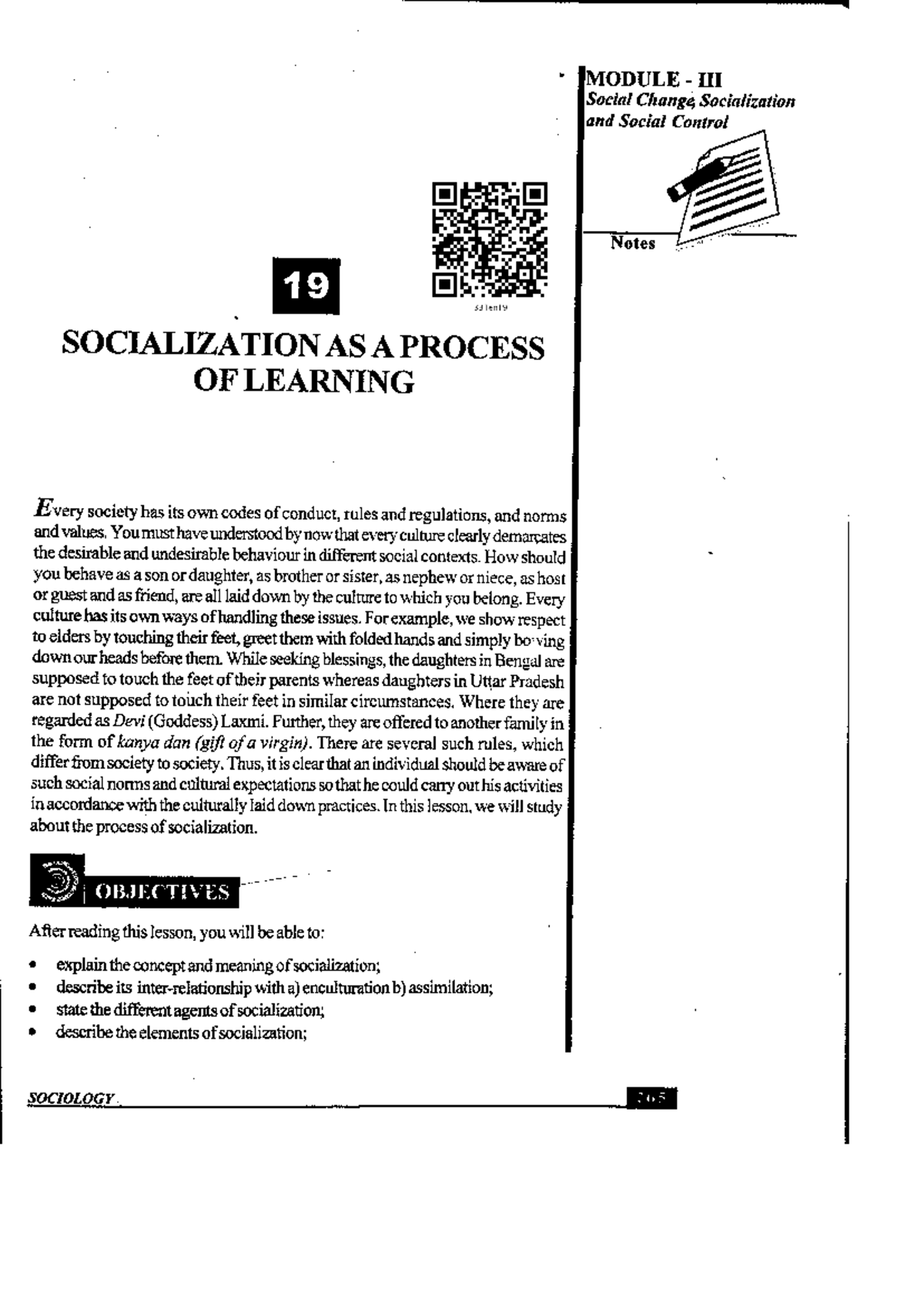 L-19 Socialization AS A Process OF Learning - MODULE Social Change ...