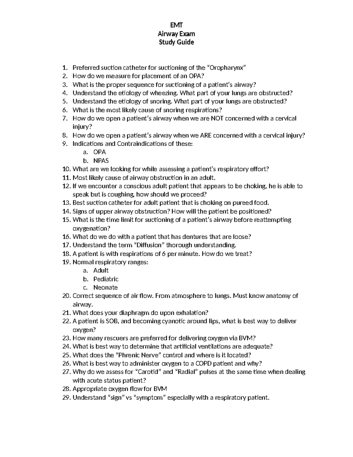 Airway Exam Review - feihfg0ihec - EMT Airway Exam Study Guide ...