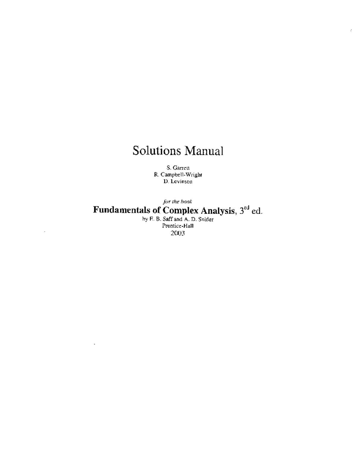 Complex Analysis Pdfcoffee - Methods of mathematics - Studocu