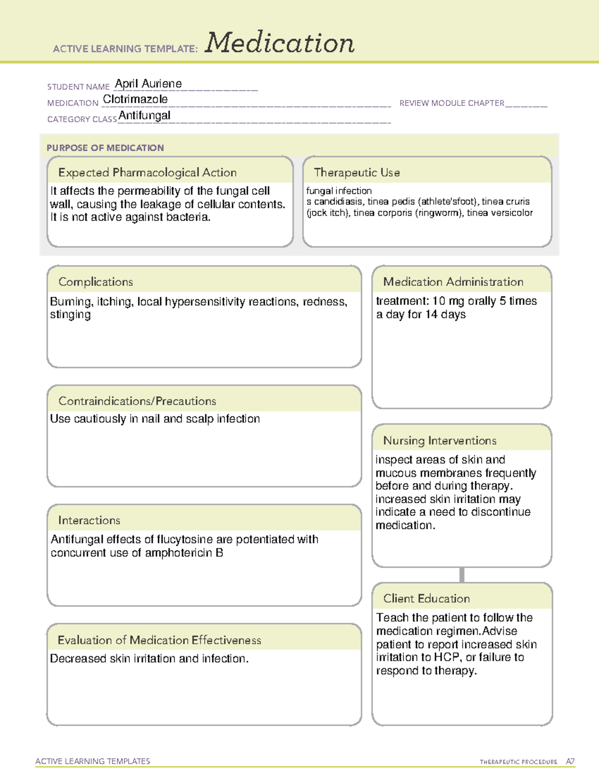 Clotrimazole - It wasn’t about bad as I thought - ACTIVE LEARNING ...