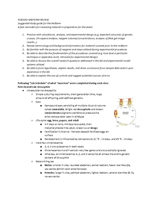 Genetics lab report 1 - PCB3063L - USF - Studocu