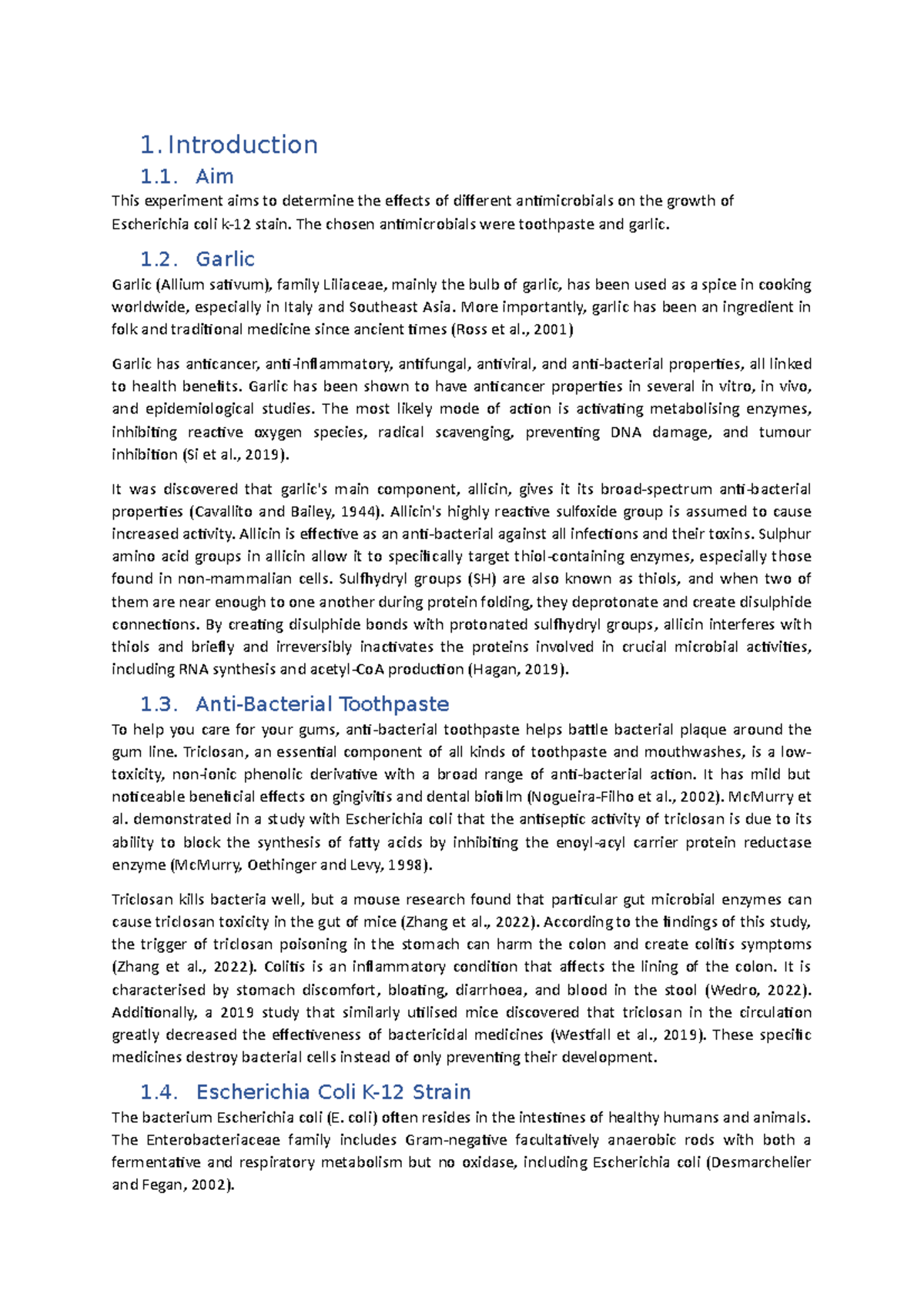 Term 3 Biology Assignment - Disease Antimicrobials - Owen Turner - 1 ...